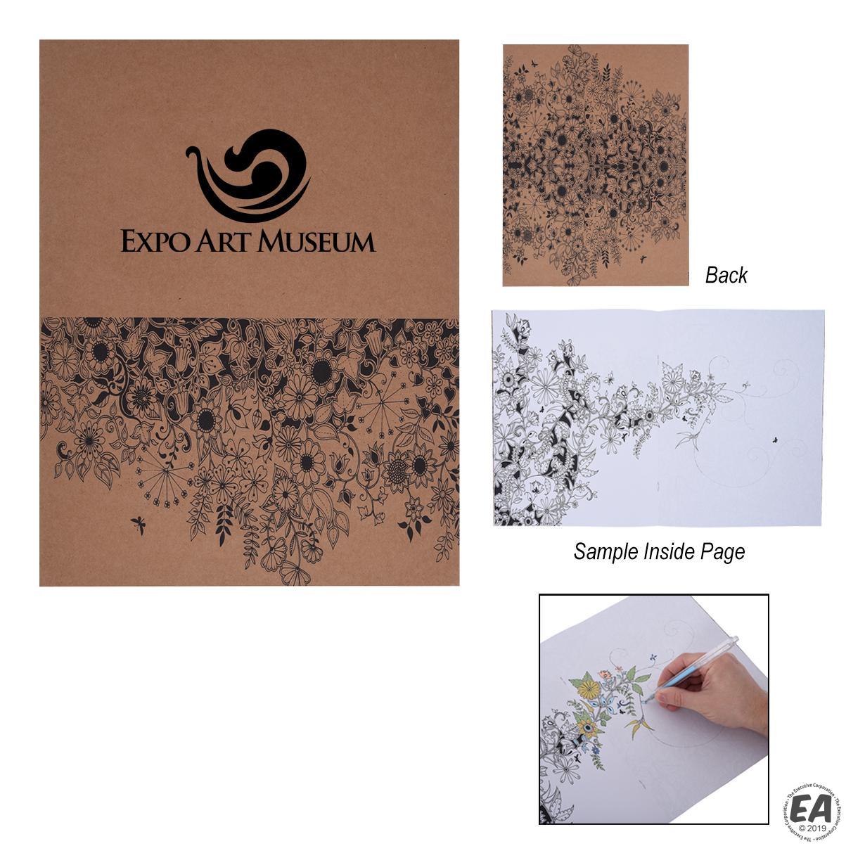 Promotional The Art Of Relaxing Adult Coloring Book | Branded Coloring ...