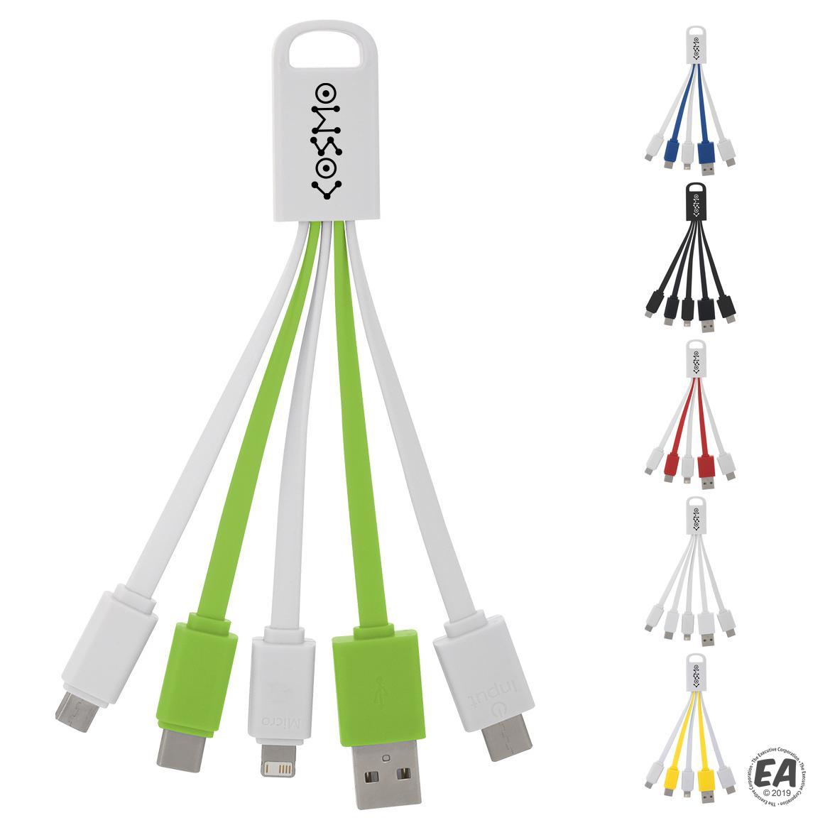 Branded 5-In-1 Cosmo Charging Buddy | Promotional Charging Cables ...