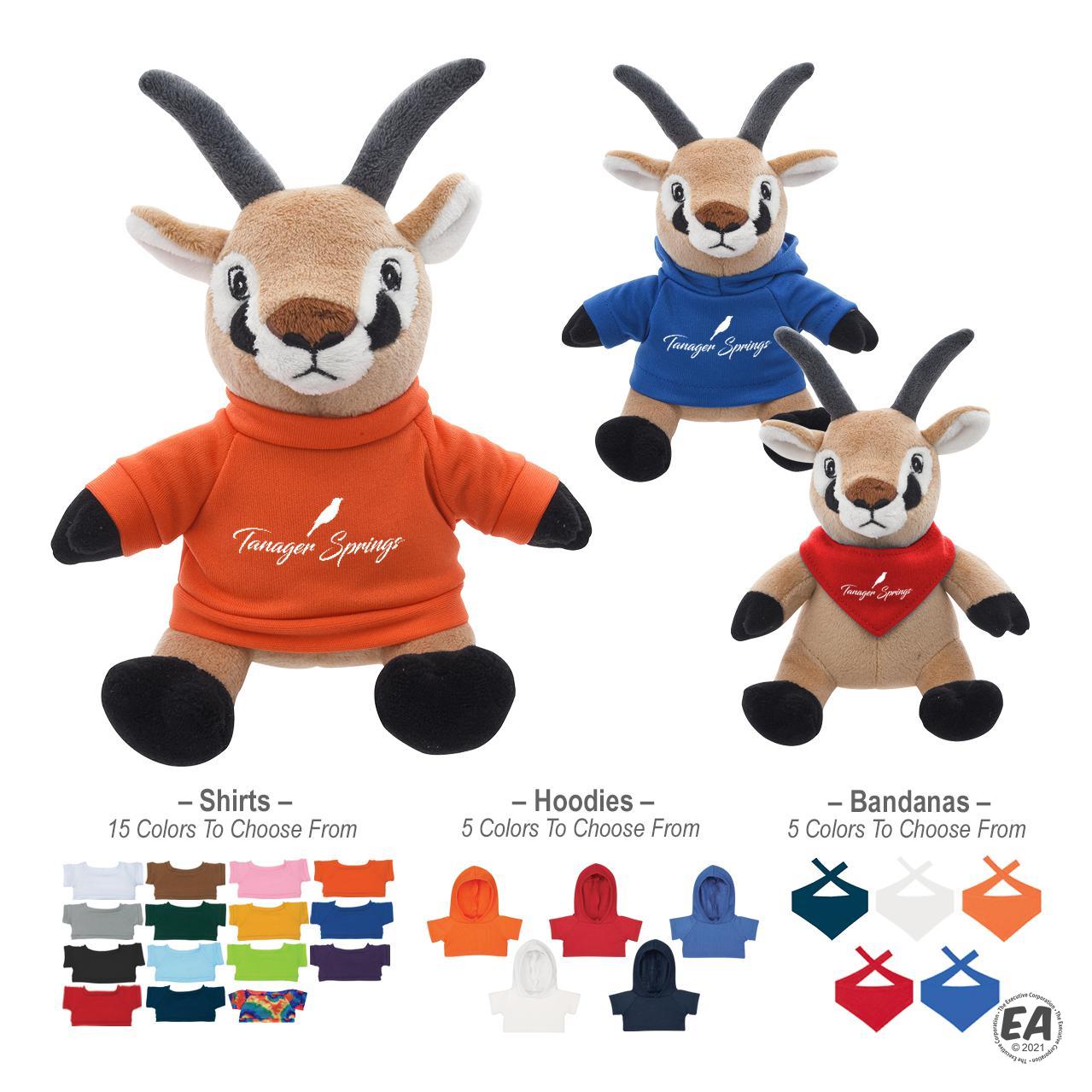 Customized 6 Anton Antelope | Promotional Stuffed Animals | Custom 6 ...