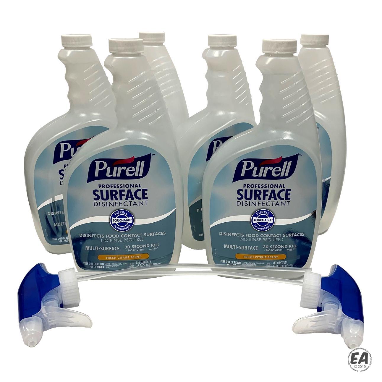 Promotional 32 oz. Purell Surface Disinfectant Spray Bottle | Branded ...