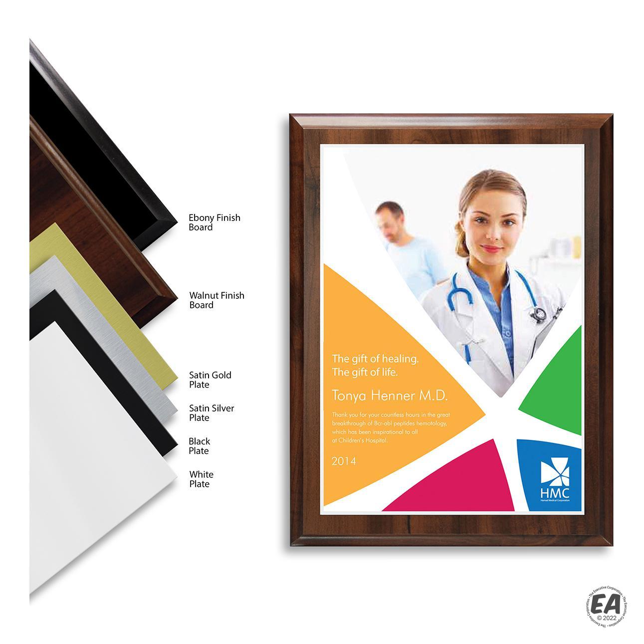 Promotional Full Color Plaque 7x9 | Branded Plaques | Customized Full ...