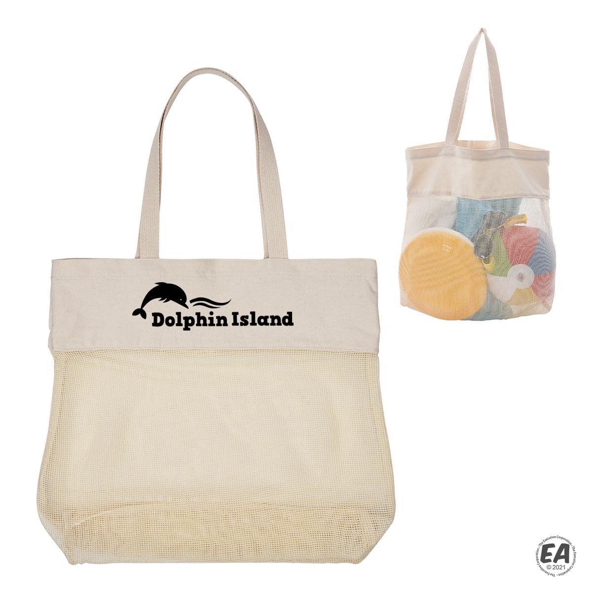 Promotional Carlisle Cotton Mesh Tote Bag | Customized Mesh Tote Bags ...