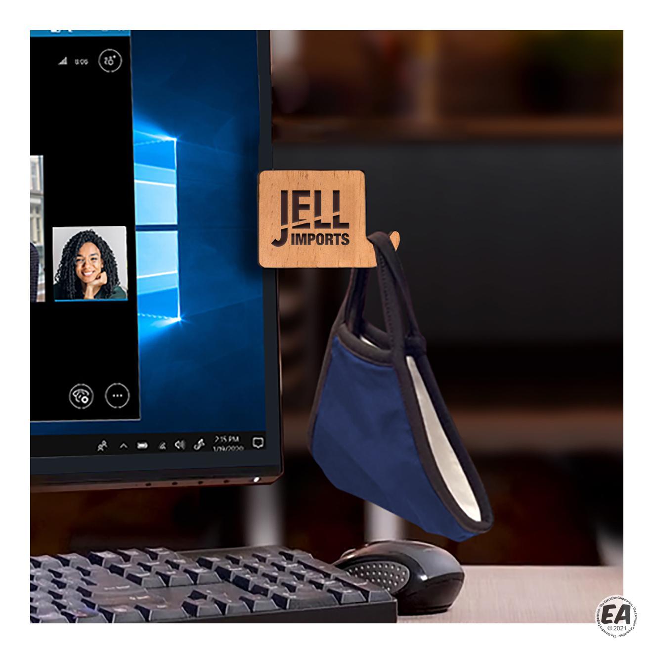 Customized Wood Monitor Perch | Custom Desk Organizers | Promotional ...