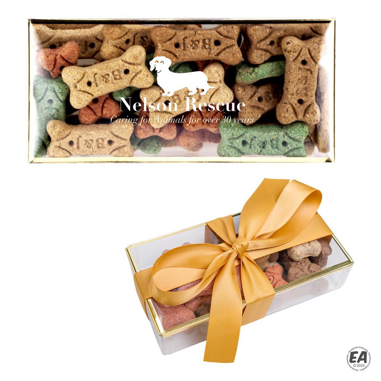 Customized Dog Bones in a Gold Rimmed Box | Branded Pet Accessories ...