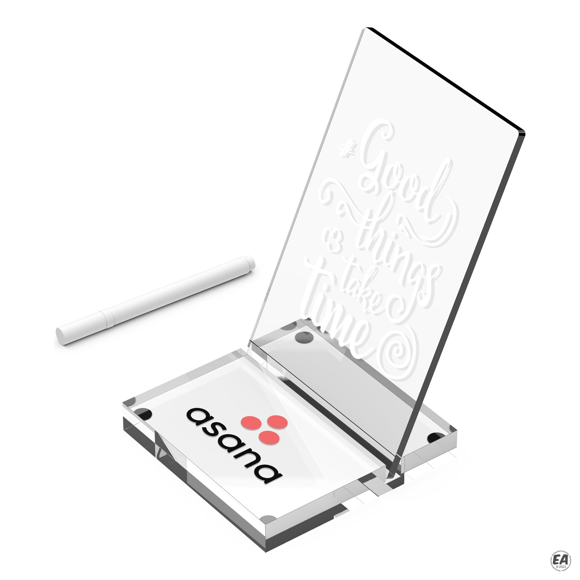 Customized Powerstick ClearPad - Desk Memo Stand | Promotional Desk ...
