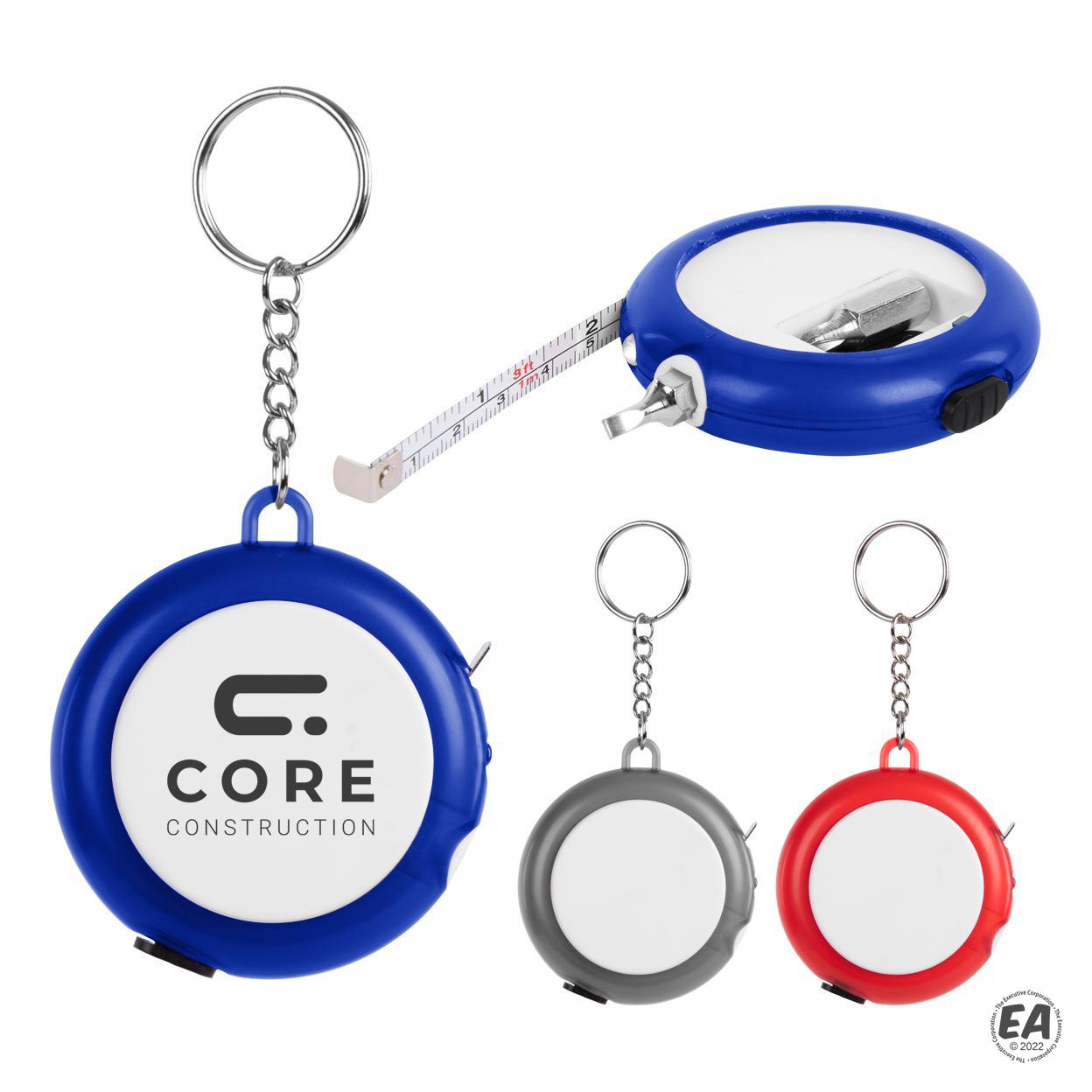 Custom Multi-Tool Tape Measure With Light | Customized Tool Keychains ...