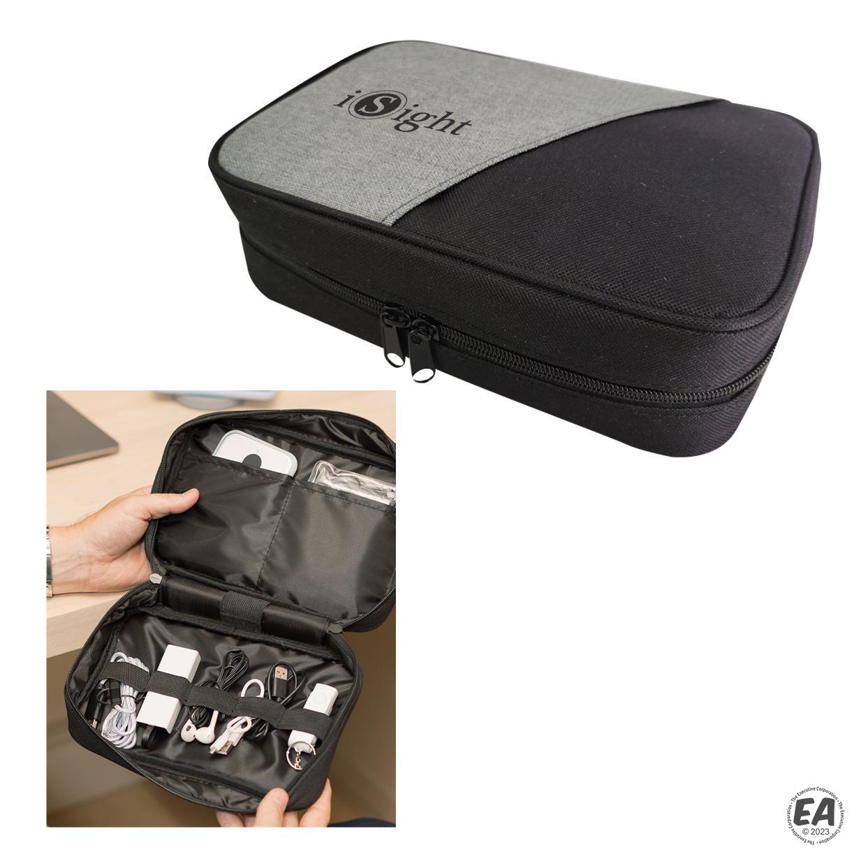 Customized Contempo Heathered Tech Organizer | Promotional Travel ...