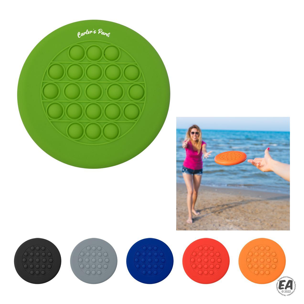 Custom Push Pop Stress Reliever Flying Disc | Promotional Flyers ...