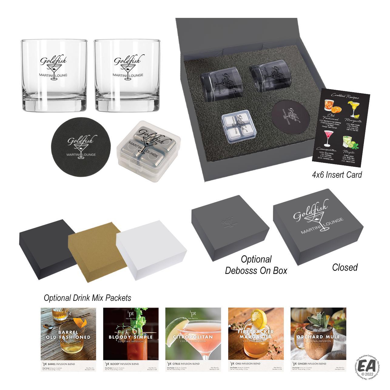 Customized Whiskey Kit | Promotional Barware Gift Sets | Branded ...