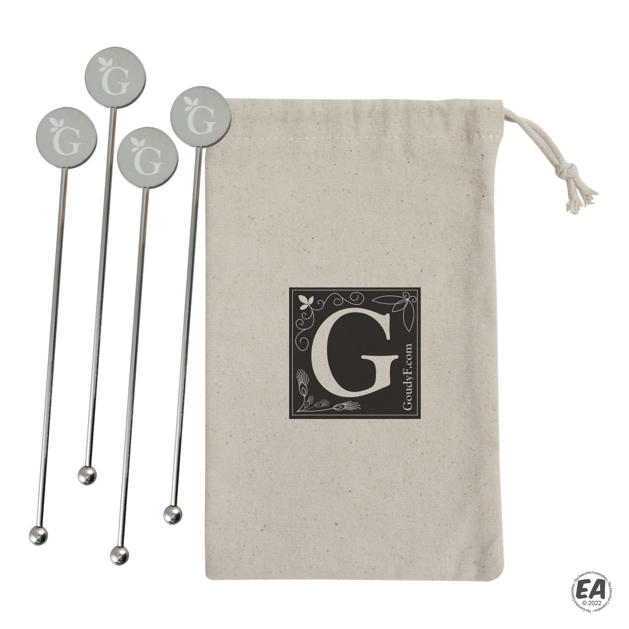 Customized Stainless Steel Cocktail Stirrers Set | Promotional Barware ...