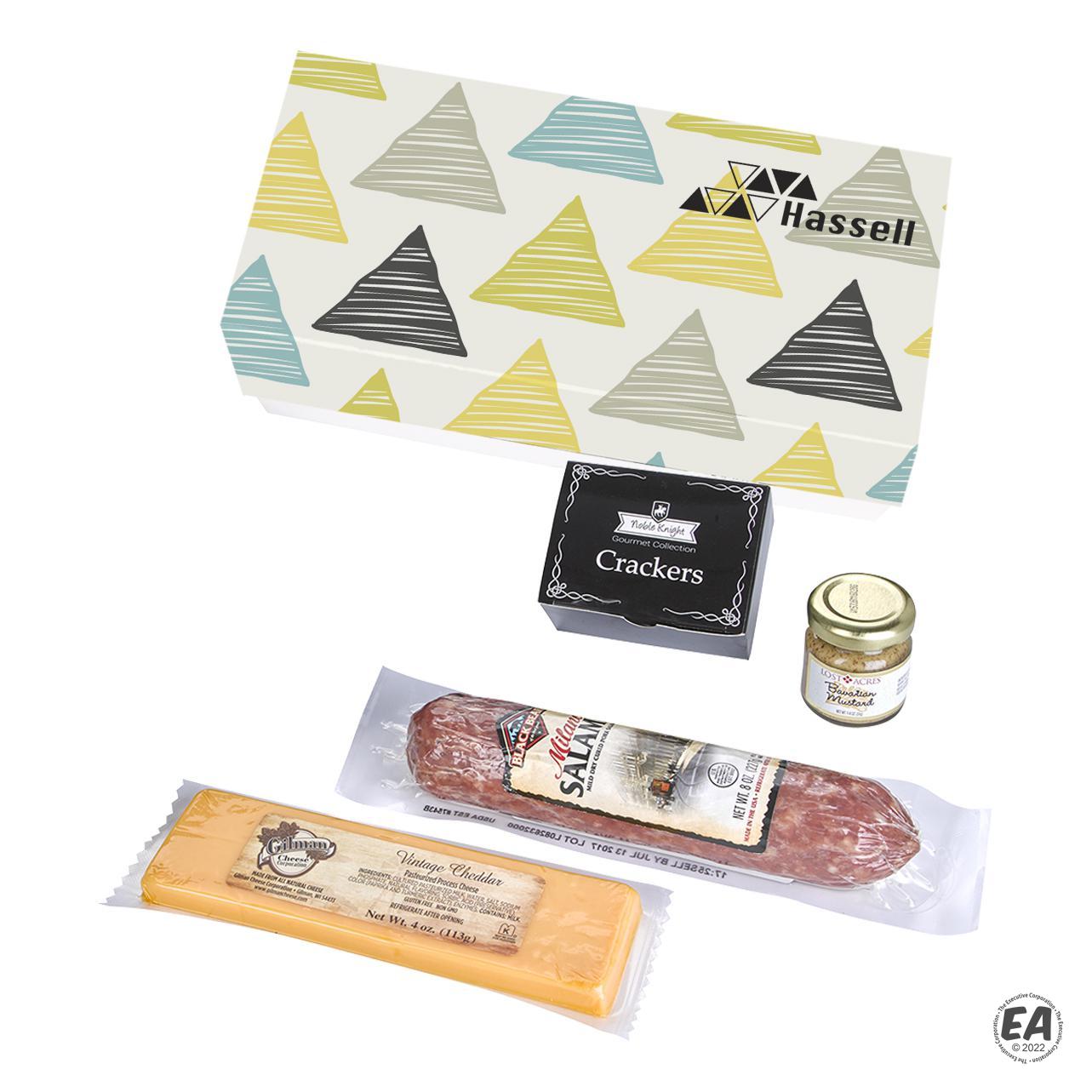 Promotional Charcuterie Gourmet Meat & Cheese Sampler Set In Gift Box ...