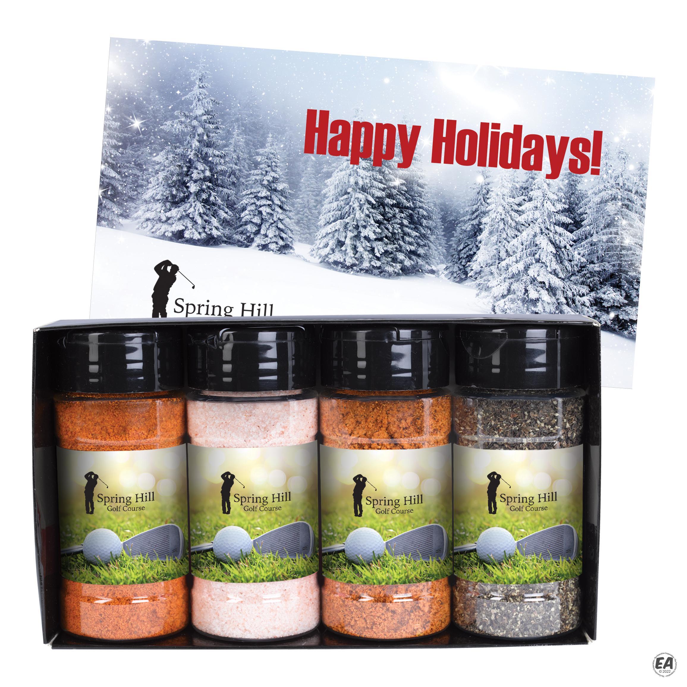 Customized Gourmet Spice and Rub Bottle Shaker Set | Promotional Food ...