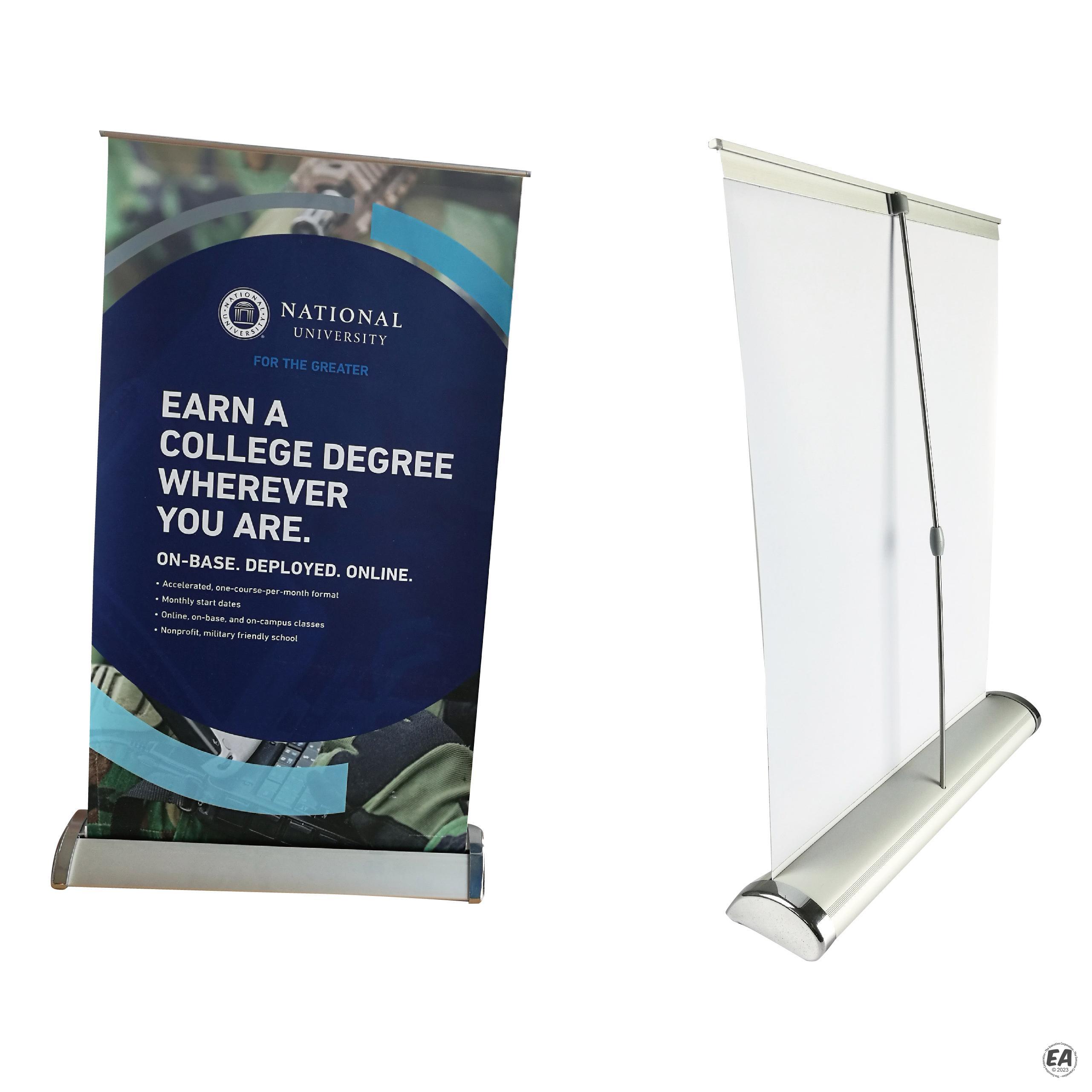 Custom 11 Table Top Retractable Banner | Customized Display Banners ...