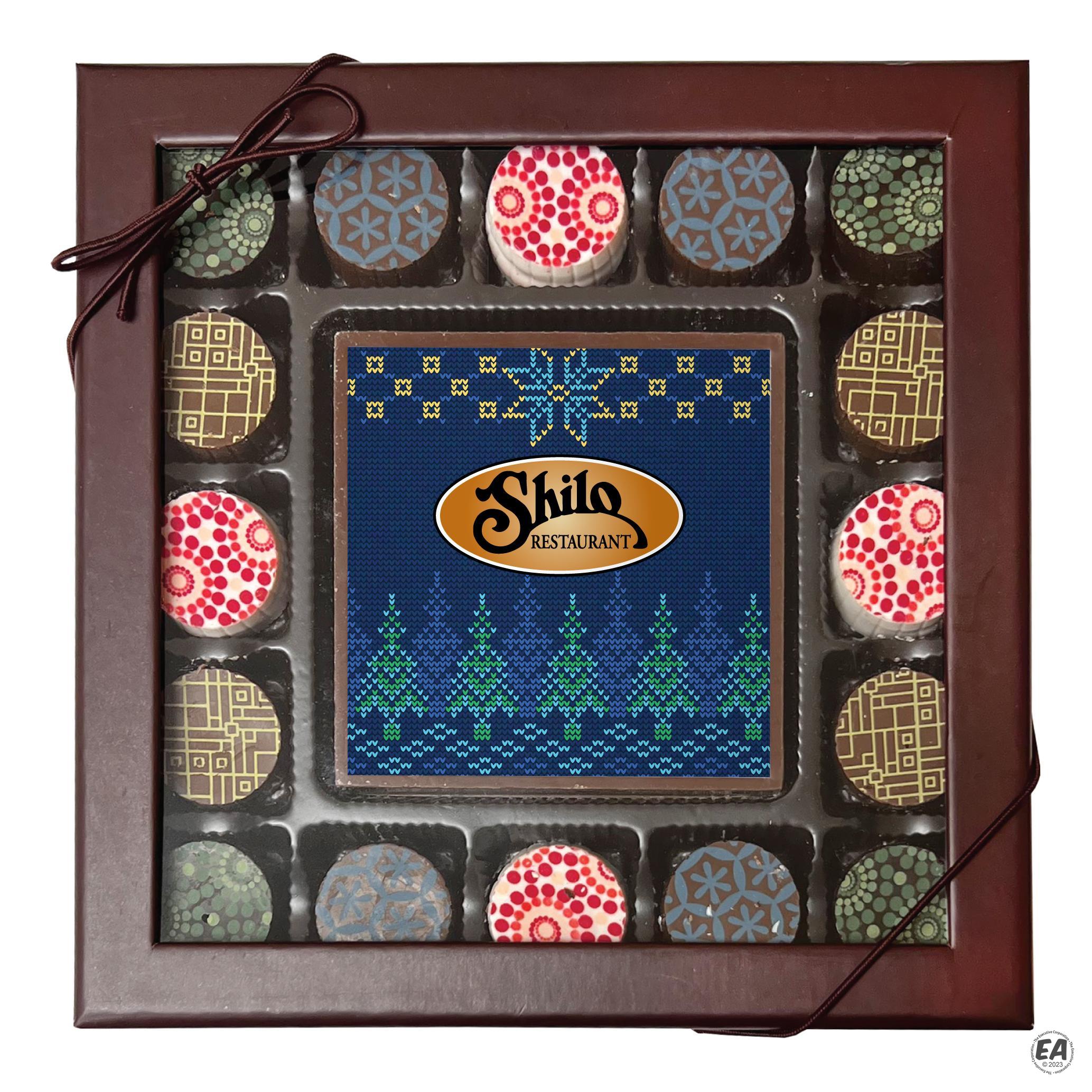 Custom Custom Printed Chocolate Bar with 16 Truffles | Promotional ...