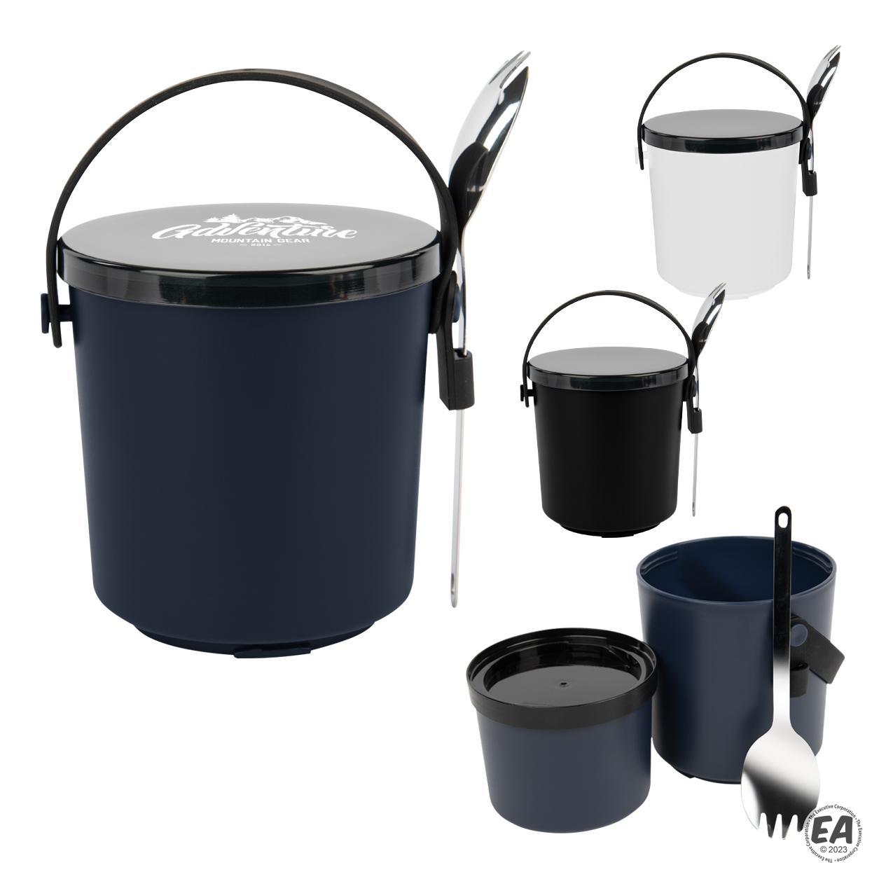 Customized Snack Stack 30 oz. Food Container | Branded Food Containers ...