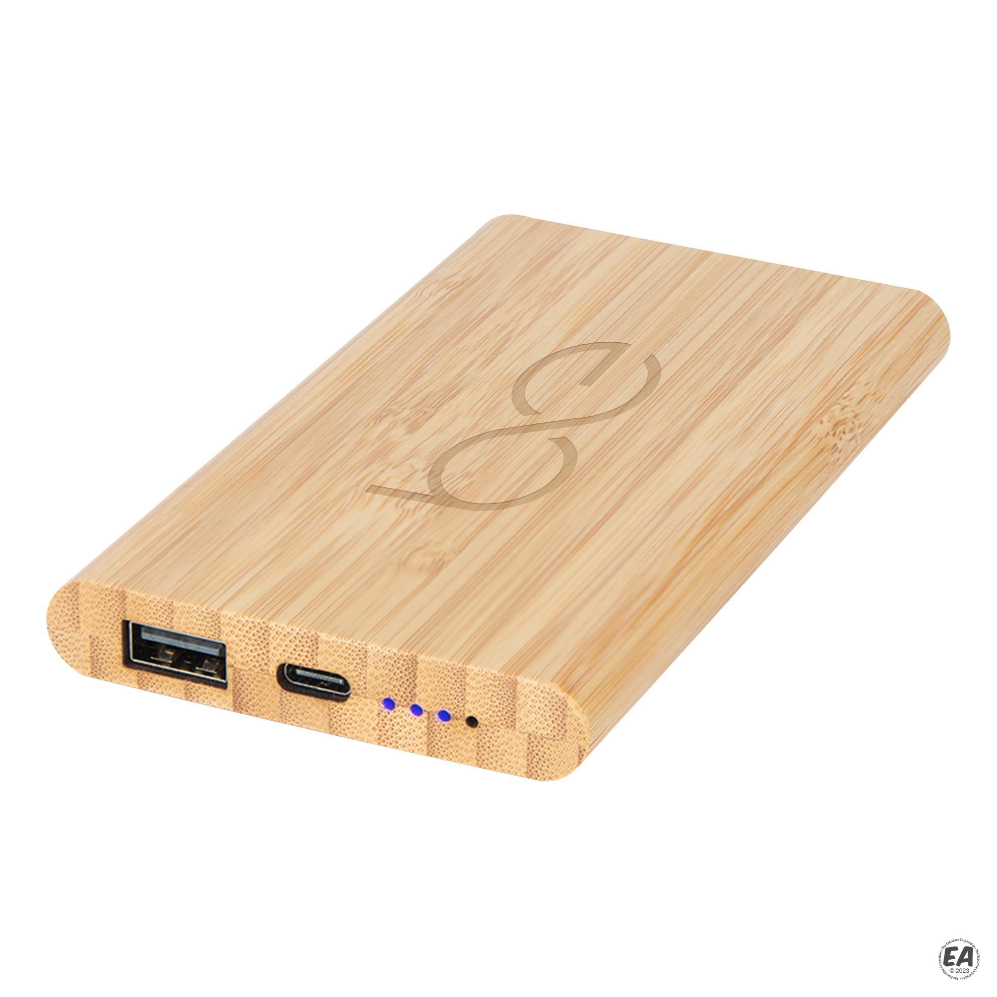 Promotional Bamboo Type-C Power Bank 5000 mAh | Customized Power Banks ...