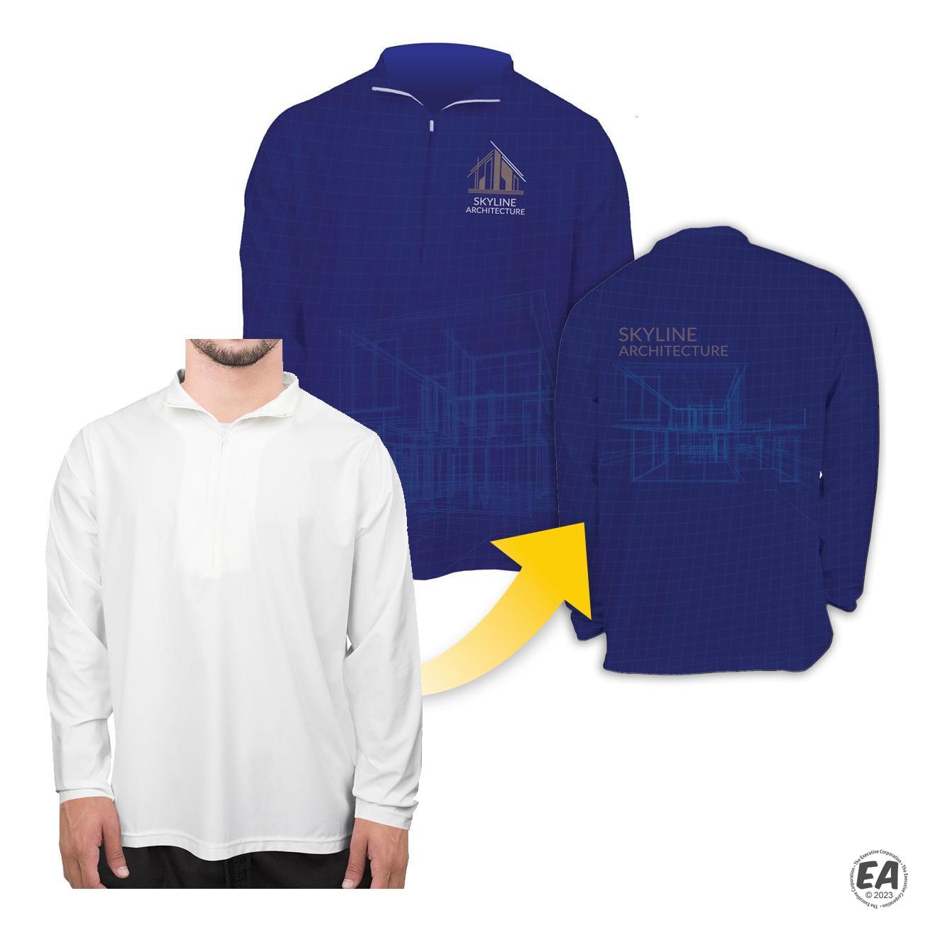Promotional Fully Sublimated Quarter Zip UPF 30+ | Customized Fleece ...