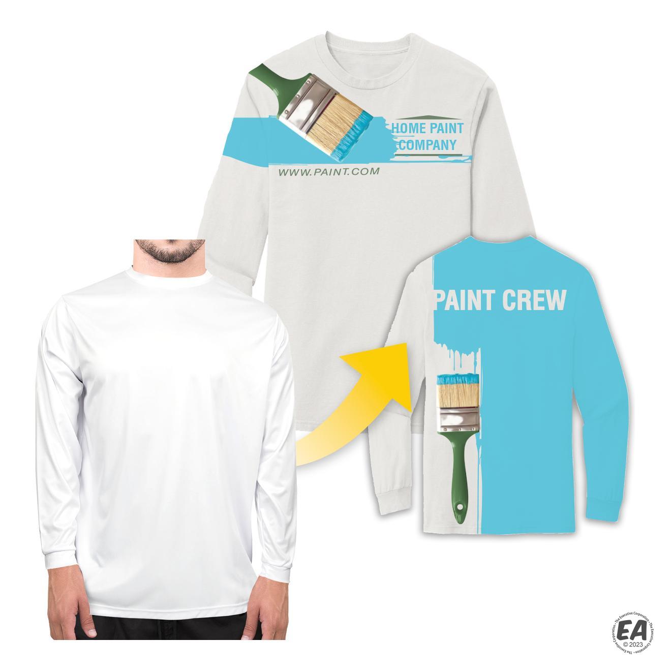 Branded Fully Sublimated Long Sleeve Tee Shirt UPF 30+ | Promotional ...