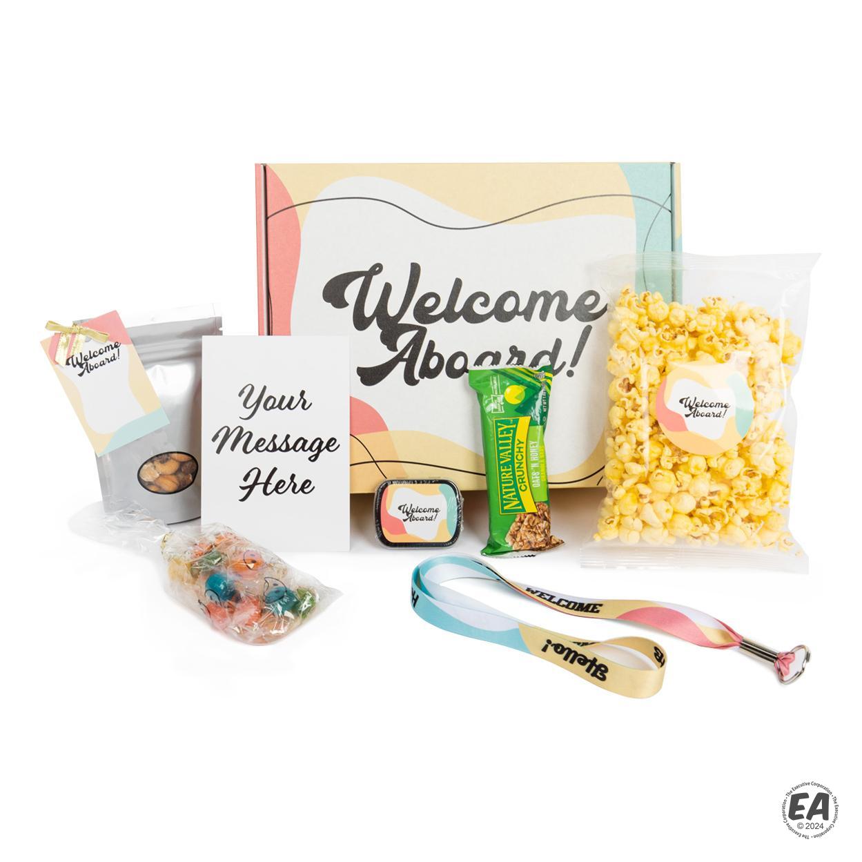 Promotional Happy's Welcome Aboard Snack Kit | Customized Food Gift ...