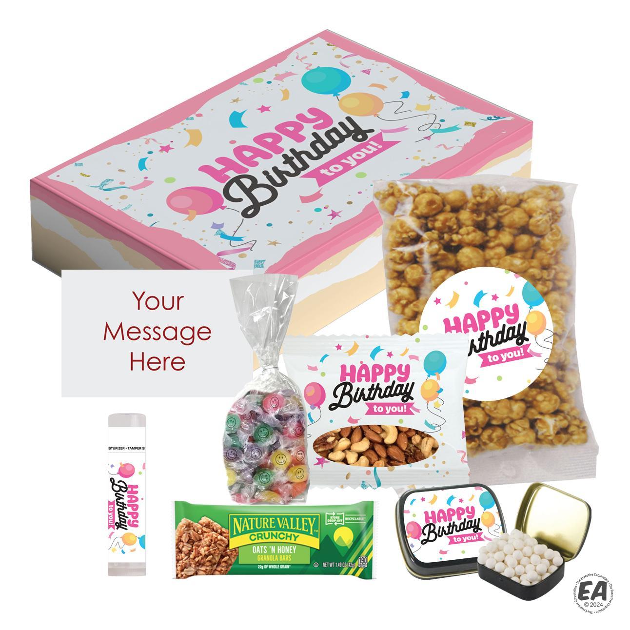 Promotional Happy's Happy Birthday Snack Kit | Customized Food Gift ...