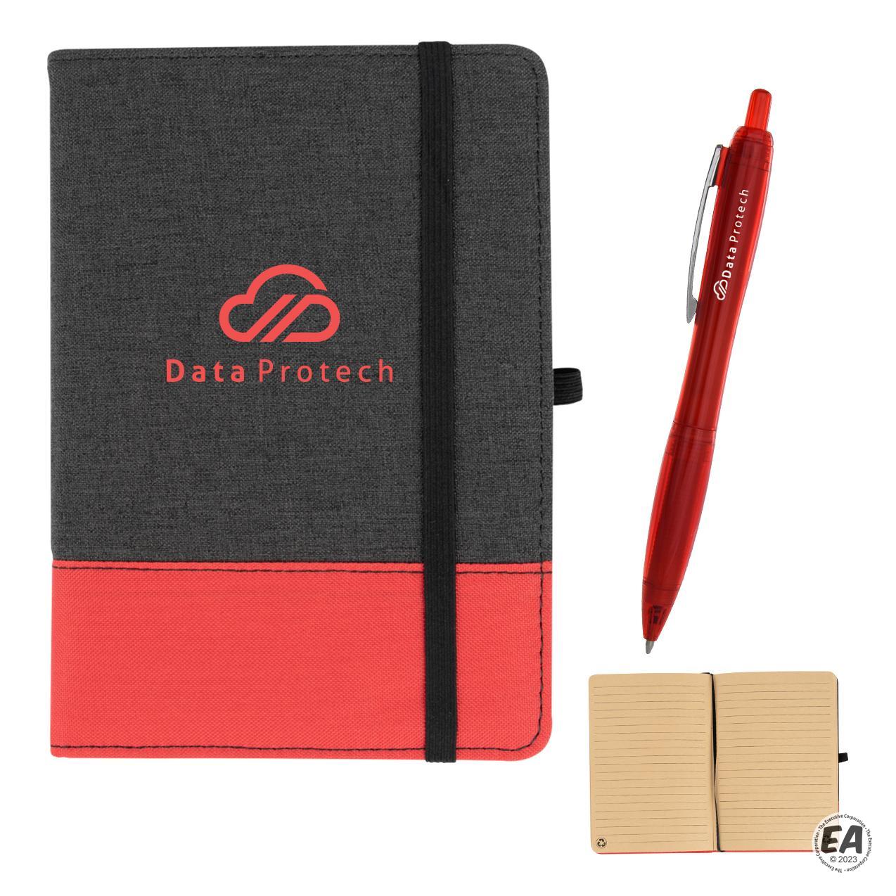Promotional RPET 5x7 Journal and Pen Set | Customized Notebook Pen ...
