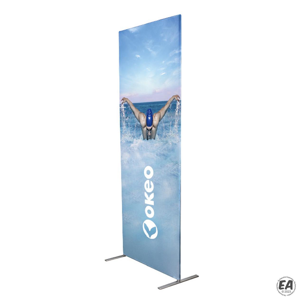 Customized 7.5FT x 2.5FT Fabric Display Banner With Stand | Custom ...