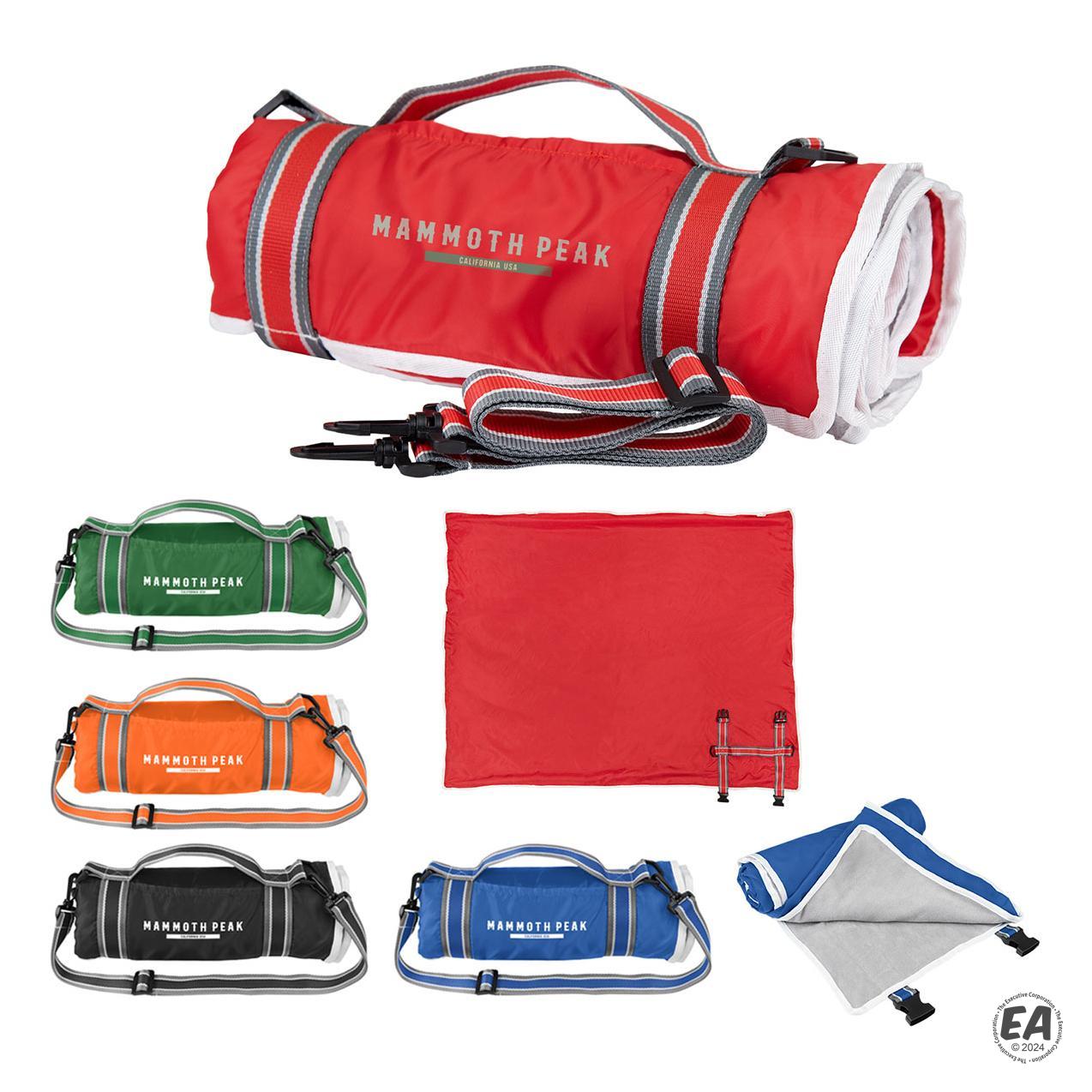 Promotional Riverside Roll-up Blanket with Carrying Handle | Customized ...