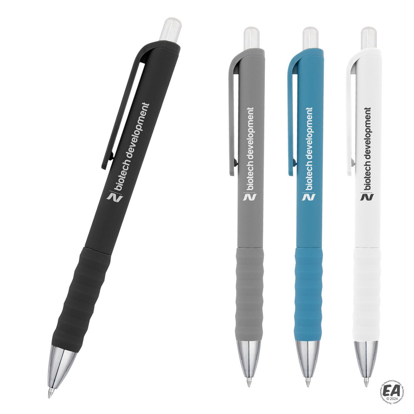 Promotional Ripple Gel Grip Pen | Customized Plastic Click Pens ...