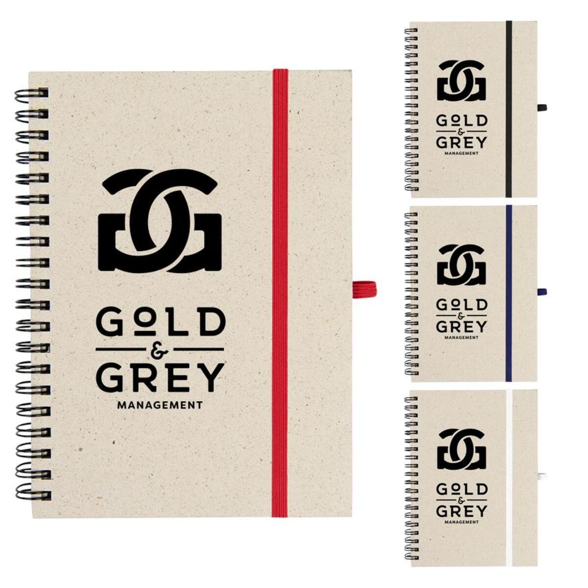 Promotional Natural Paper Spiral Notebook 5x7 | Customized Journals ...
