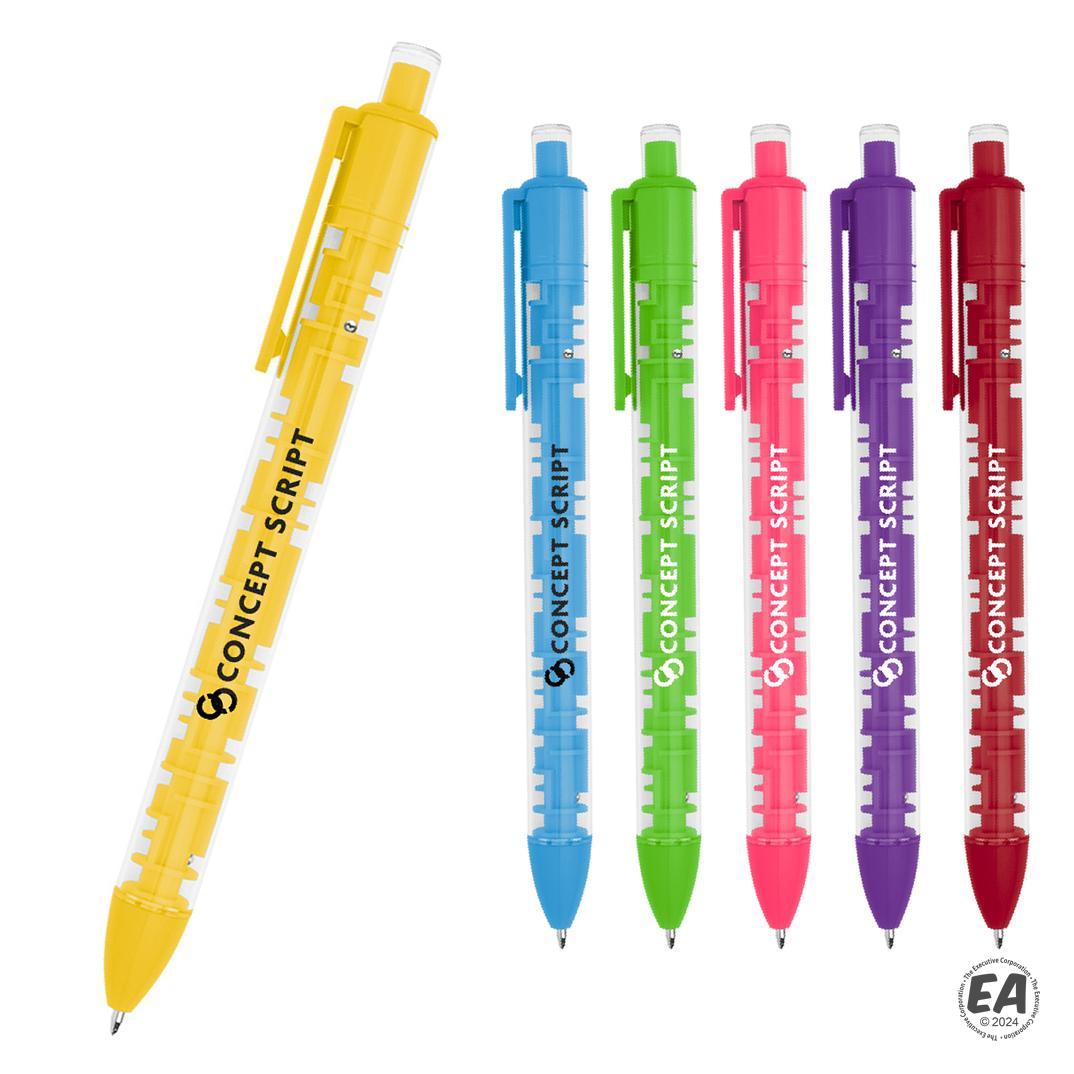 Promotional A-Maze Me Pen | Custom Plastic Click Pens | Customized A ...