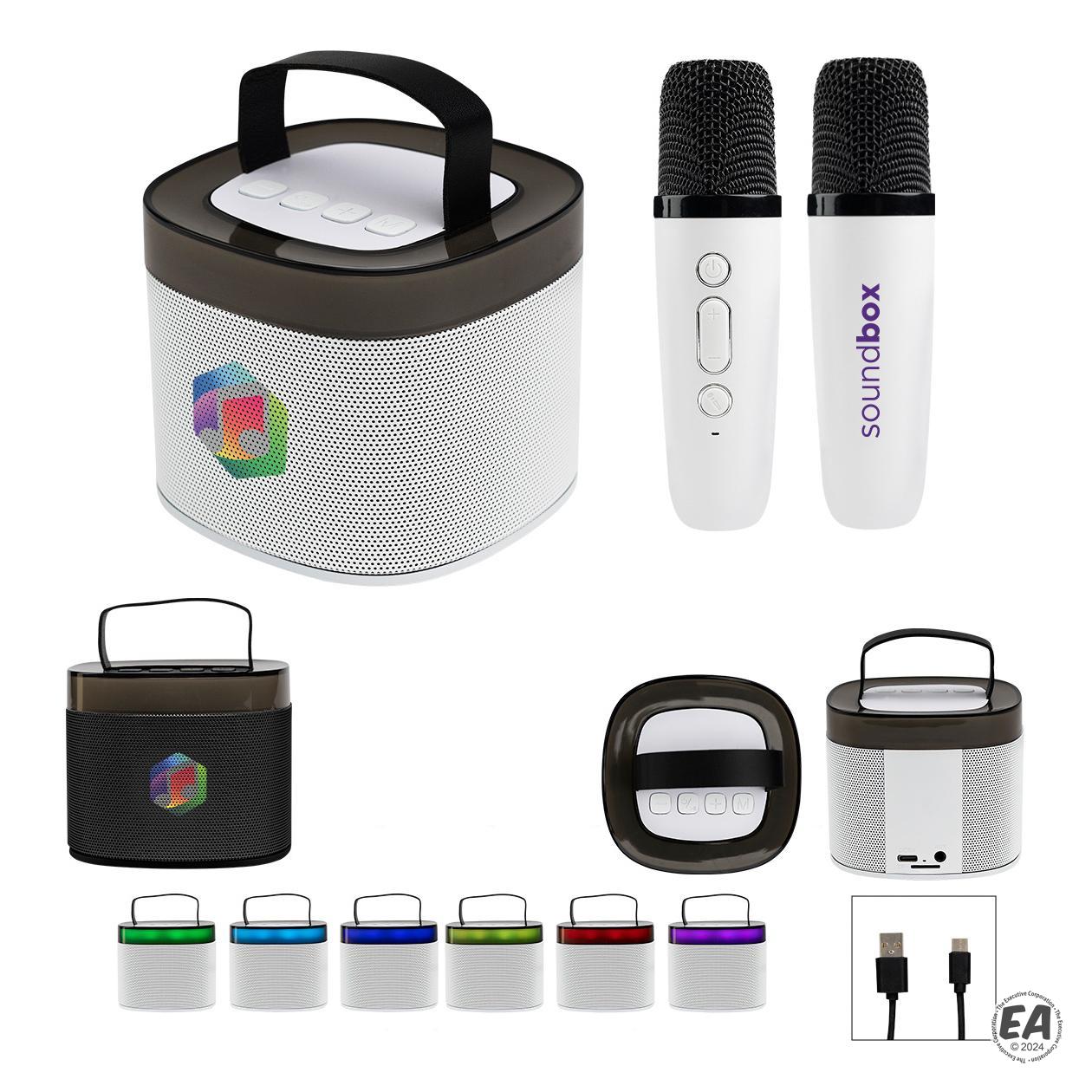 Promotional Magic Mic Karaoke Set | Custom Bluetooth Speakers | Branded ...