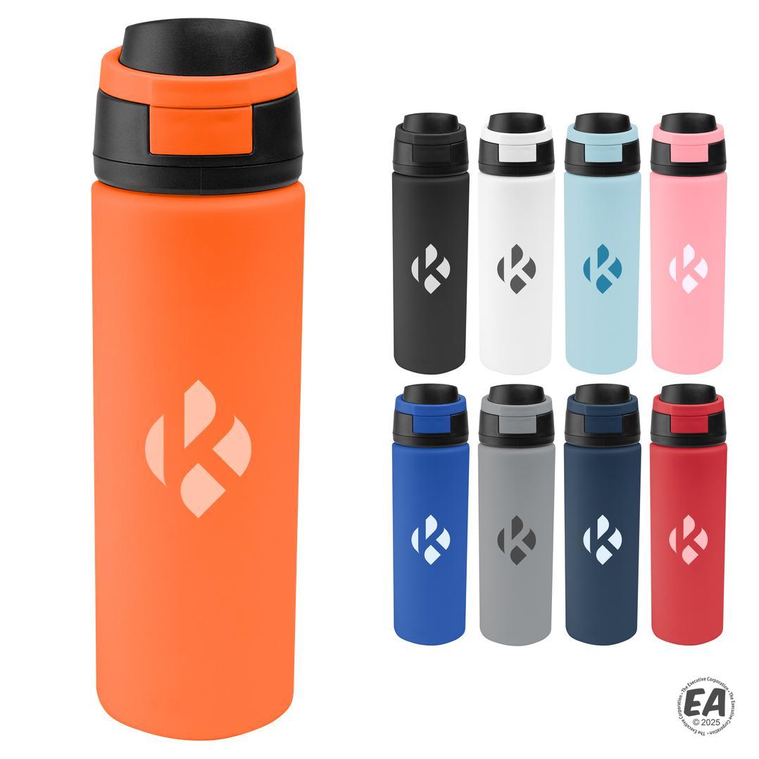 Promotional 24 oz. Pop Sip Recycled Stainless Steel Bottle | Customized ...