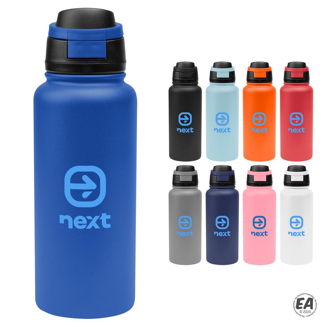 Branded 32 oz. Pop Sip Recycled Stainless Steel Bottle | Promotional ...