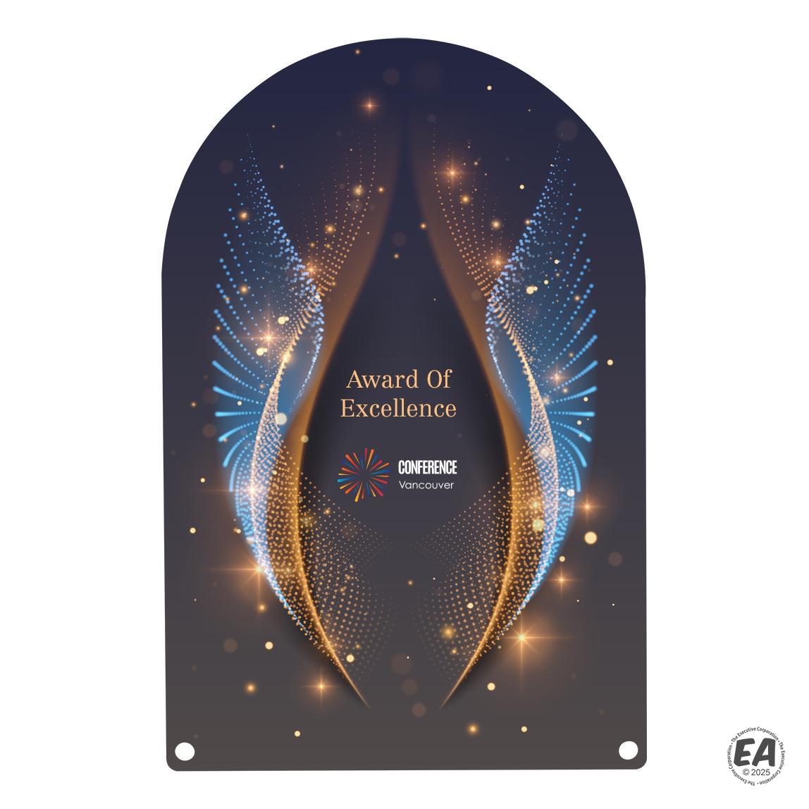 Customized Acrylic Award - Arch 10 Rectangle | Promotional Desktop ...