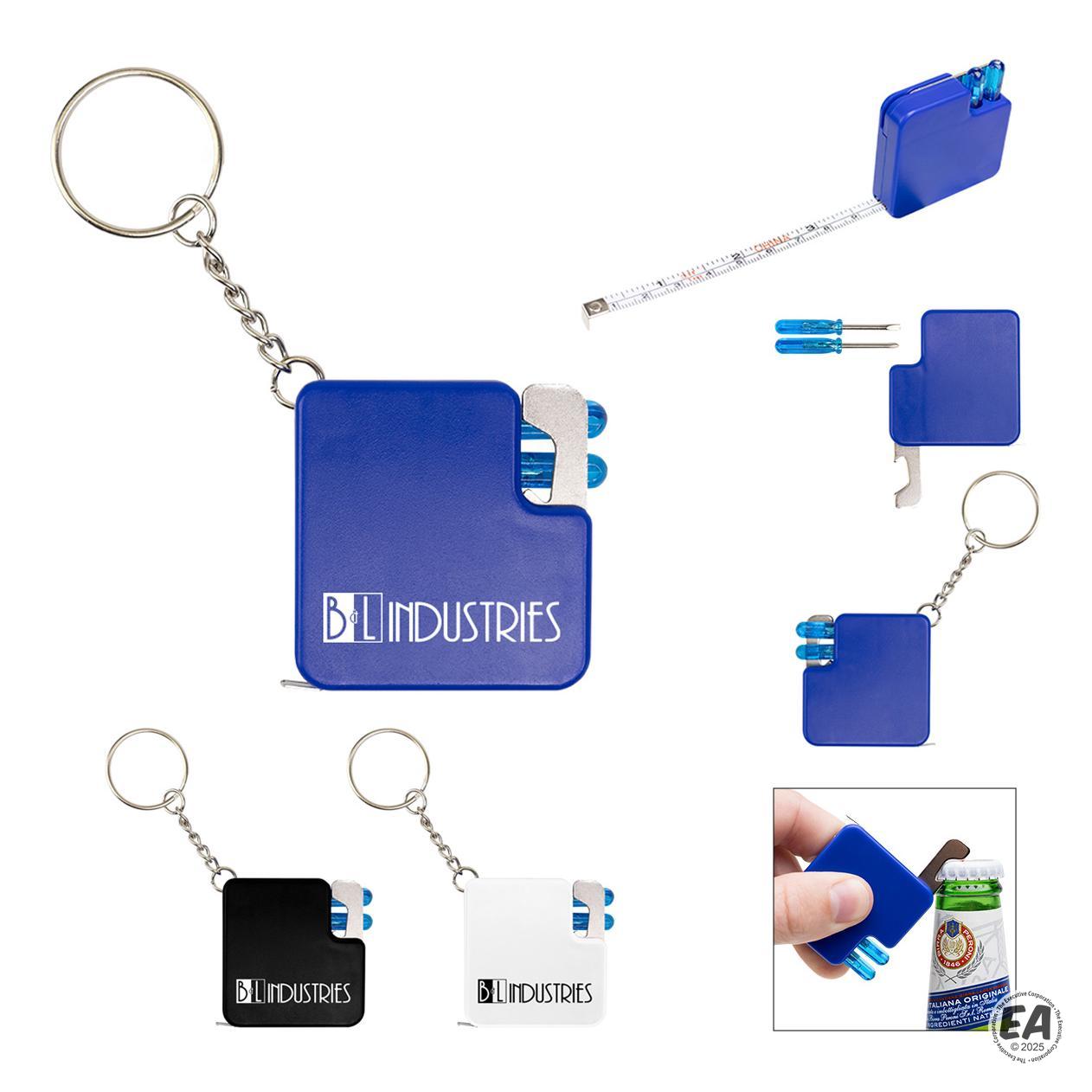 Branded Swift 4-In-1 Multi Tool Key Chain | Customized Tool Keychains ...