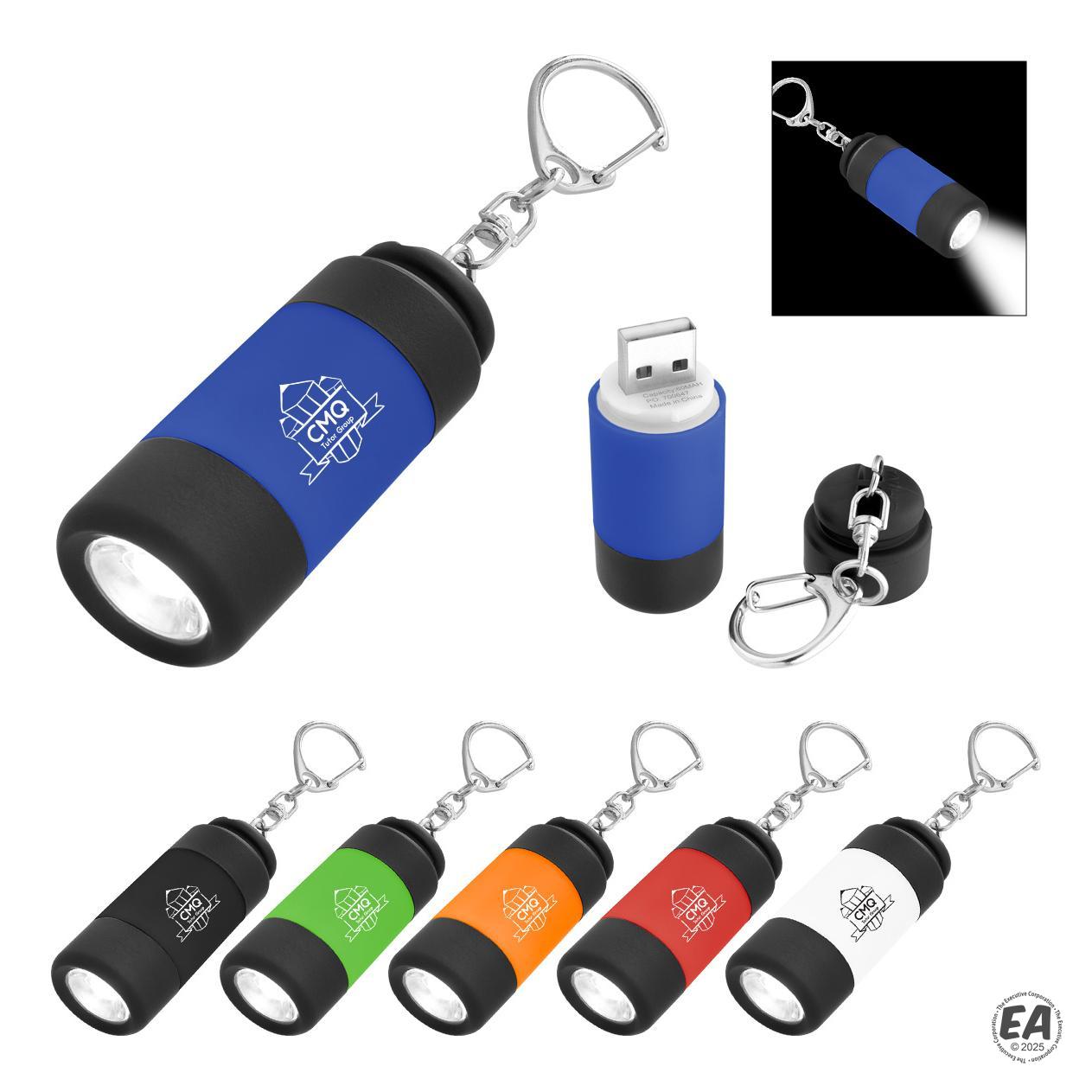 Promotional Rechargeable LED Light Key Chain | Branded Flashlights ...