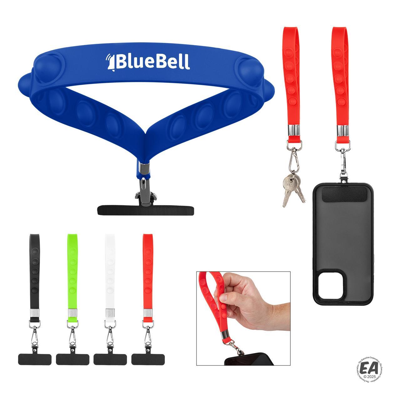 Promotional Push Pop Phone Tether Wristlet | Branded Tablet Accessories ...