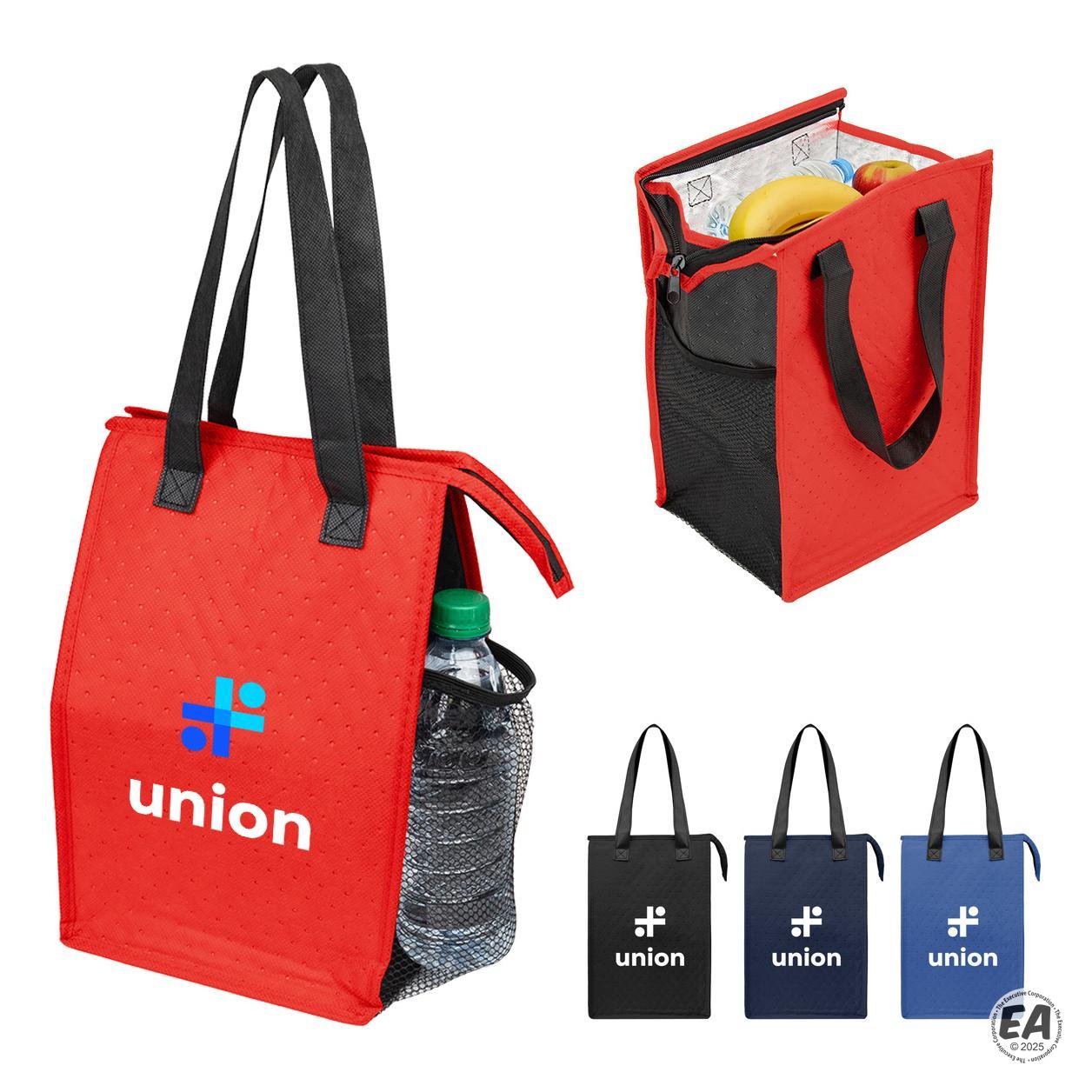 Customized Dimples rPET Non-Woven Cooler Tote Bag | Custom Cooler Bags ...