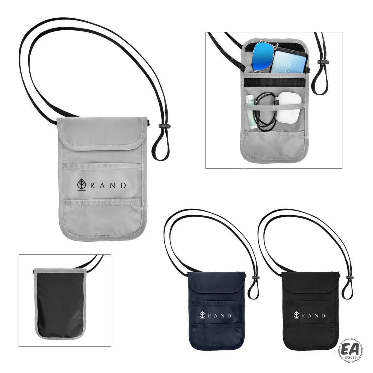 Promotional RFID Neck Wallet | Customized Coin Pouches | Custom RFID ...