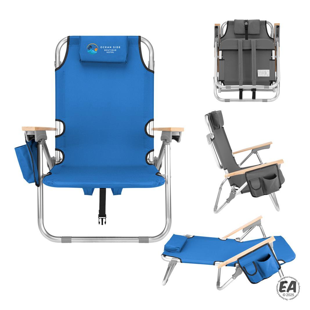 Custom Portable Reclining Beach Chair | Customized Folding Chairs ...