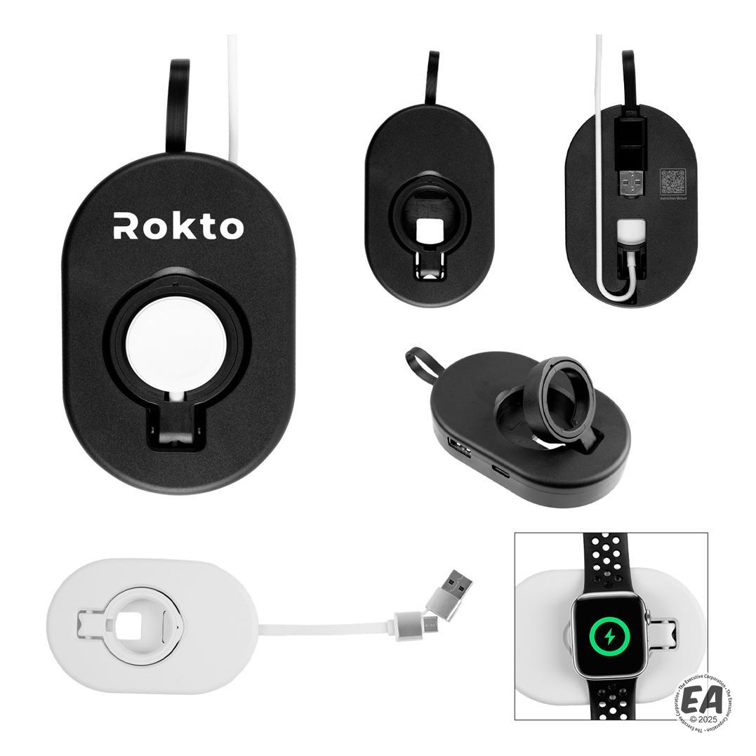 Promotional Charging Hub With Wireless Watch Dock | Customized Charging ...