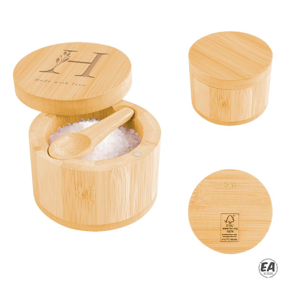 Customized Bamboo Salt Cellar Container (Salt not included ...