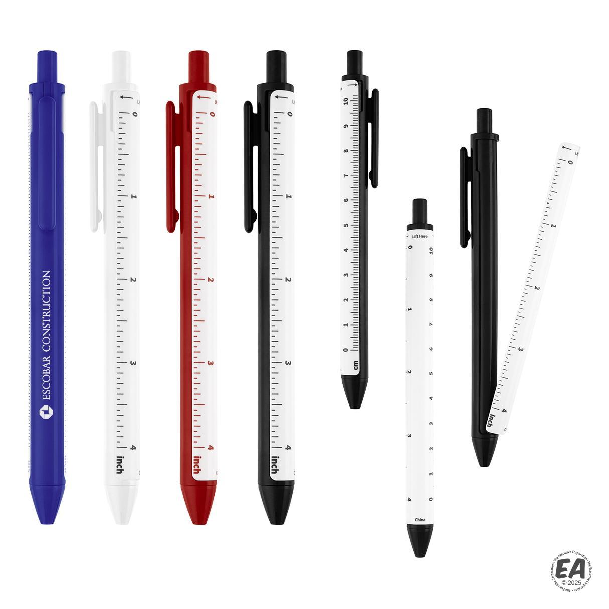 Promotional Straight Line Pen with 4 Ruler | Customized Rulers | Custom ...