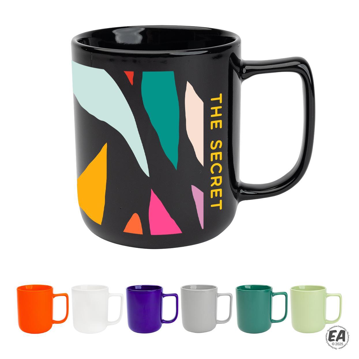 Customized 12 oz. Full Color Delton Ceramic Mug | Promotional Coffee ...