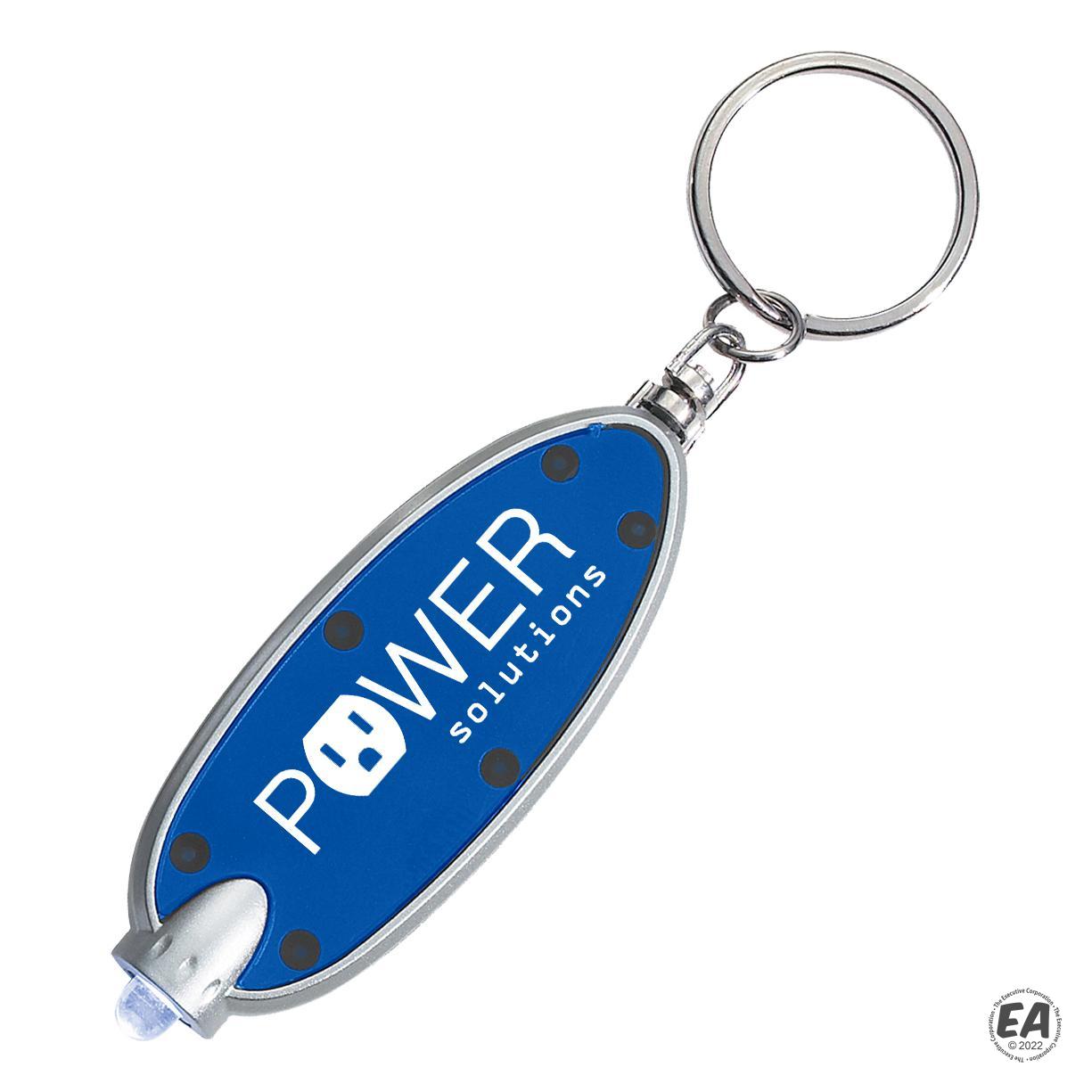 Promotional Oval Led Key Chain | Custom Flashlights Keychains ...