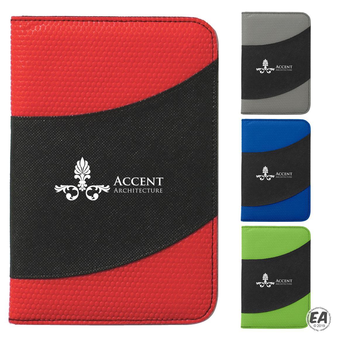 Customized NonWoven 5x7 Bubble Padfolio | Promotional Junior Padfolios ...