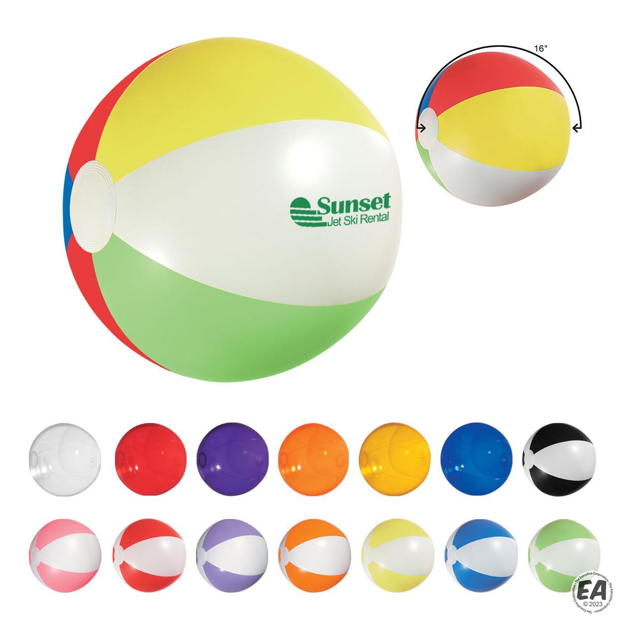Promotional 16 Advertising Beach Ball | Customized Beach Balls ...