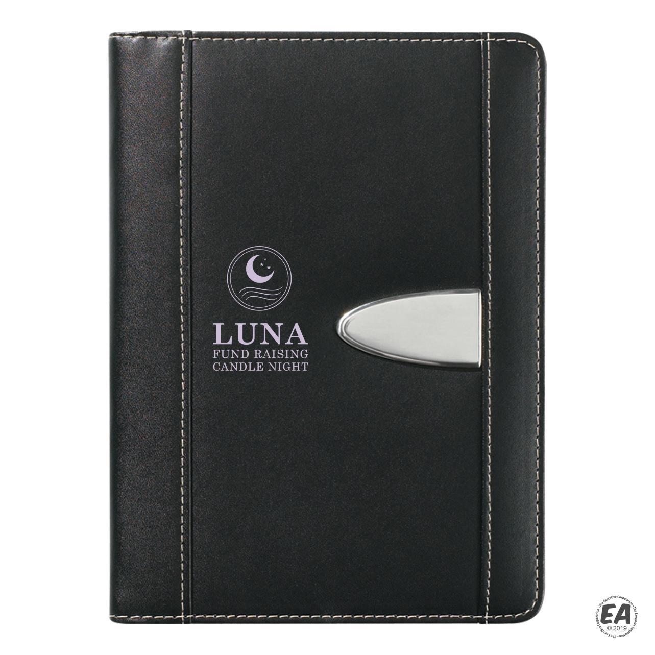 Promotional Eclipse Bonded Leather 5x7 Portfolio | Branded Junior ...