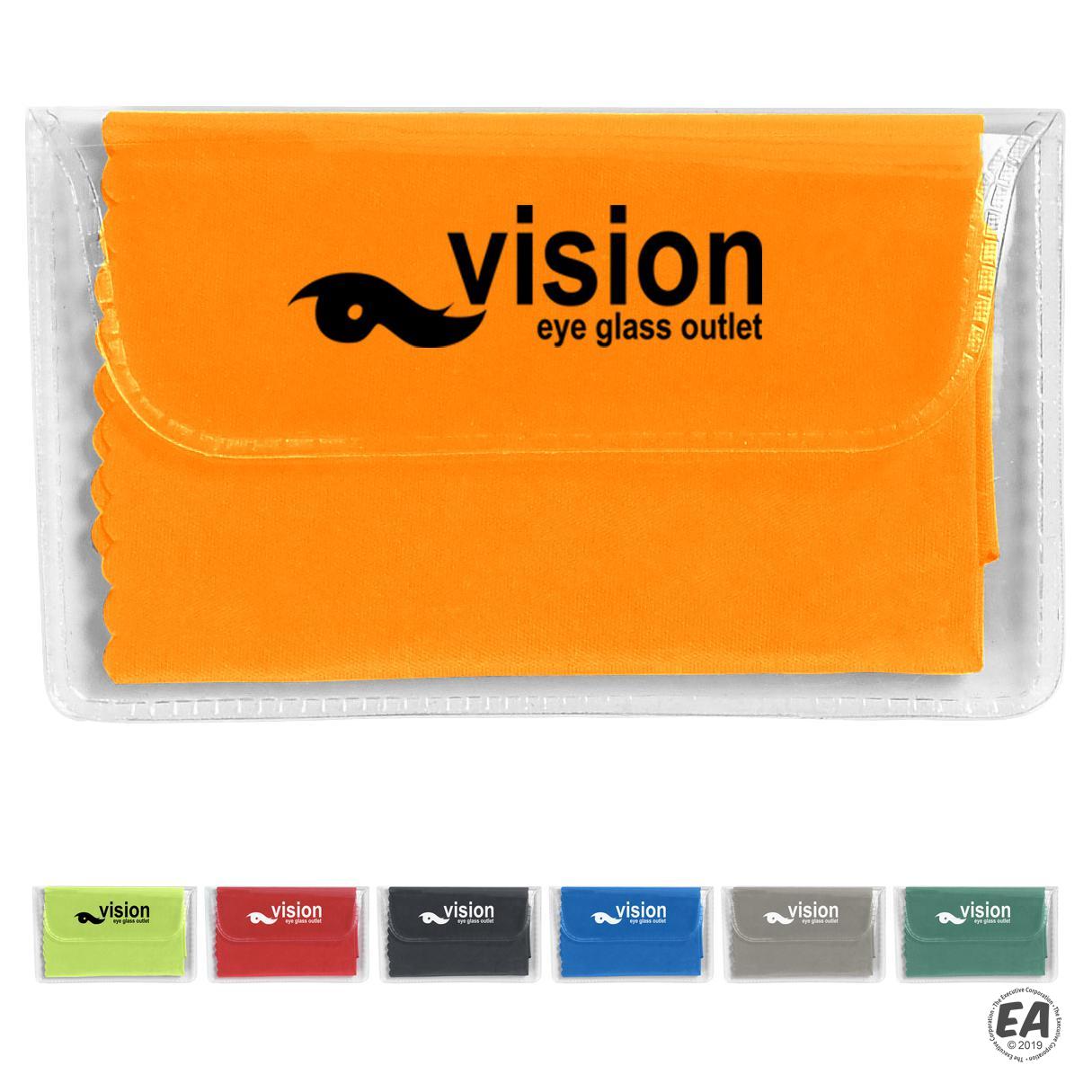 Promotional Microfiber Cleaning Cloth In Case | Customized Pouches ...
