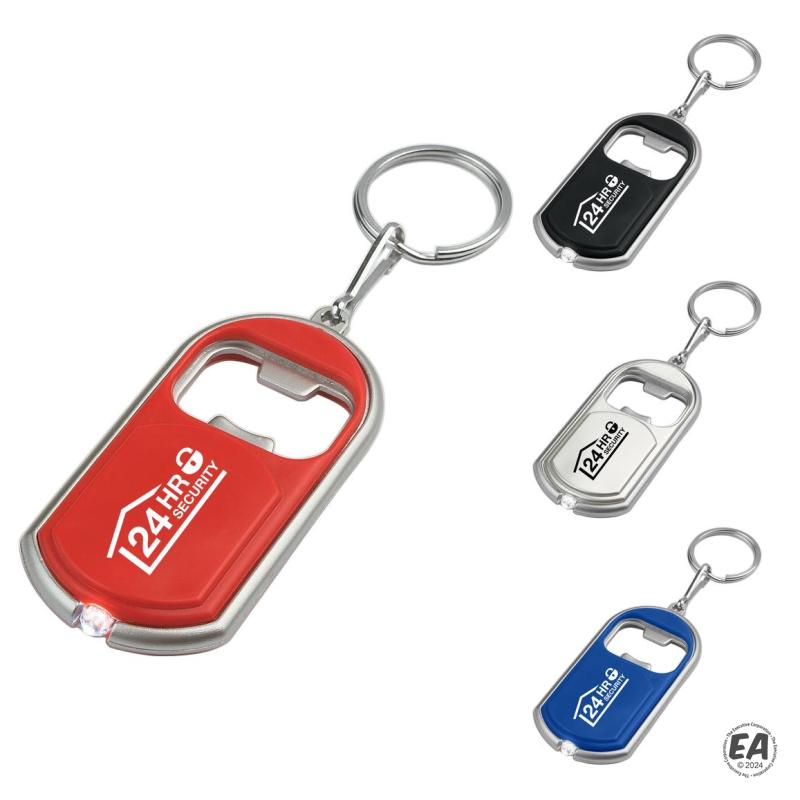 Customized Bottle Opener Key Chain With LED Light | Promotional ...